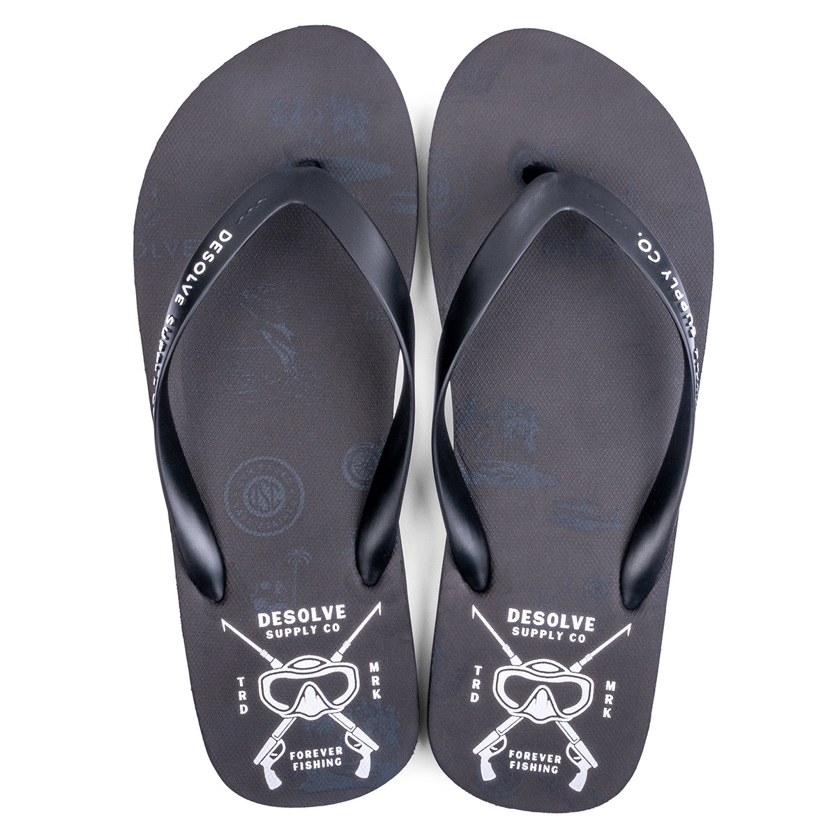 Deep Dive Jandals | Desolve Supply Co | Custom Print - Desolve Supply ...